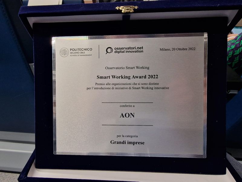 Il Prisma - Aon | Smart Working Award 2022